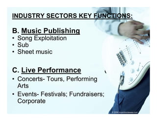 MUC109 LEC 1. Overview of the Commercial Music Industry | PDF