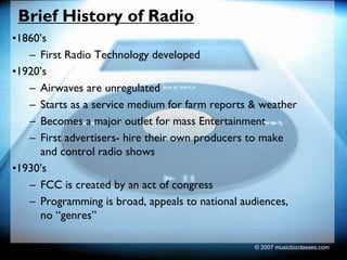 MUC110 LEC 9. Radio | PDF