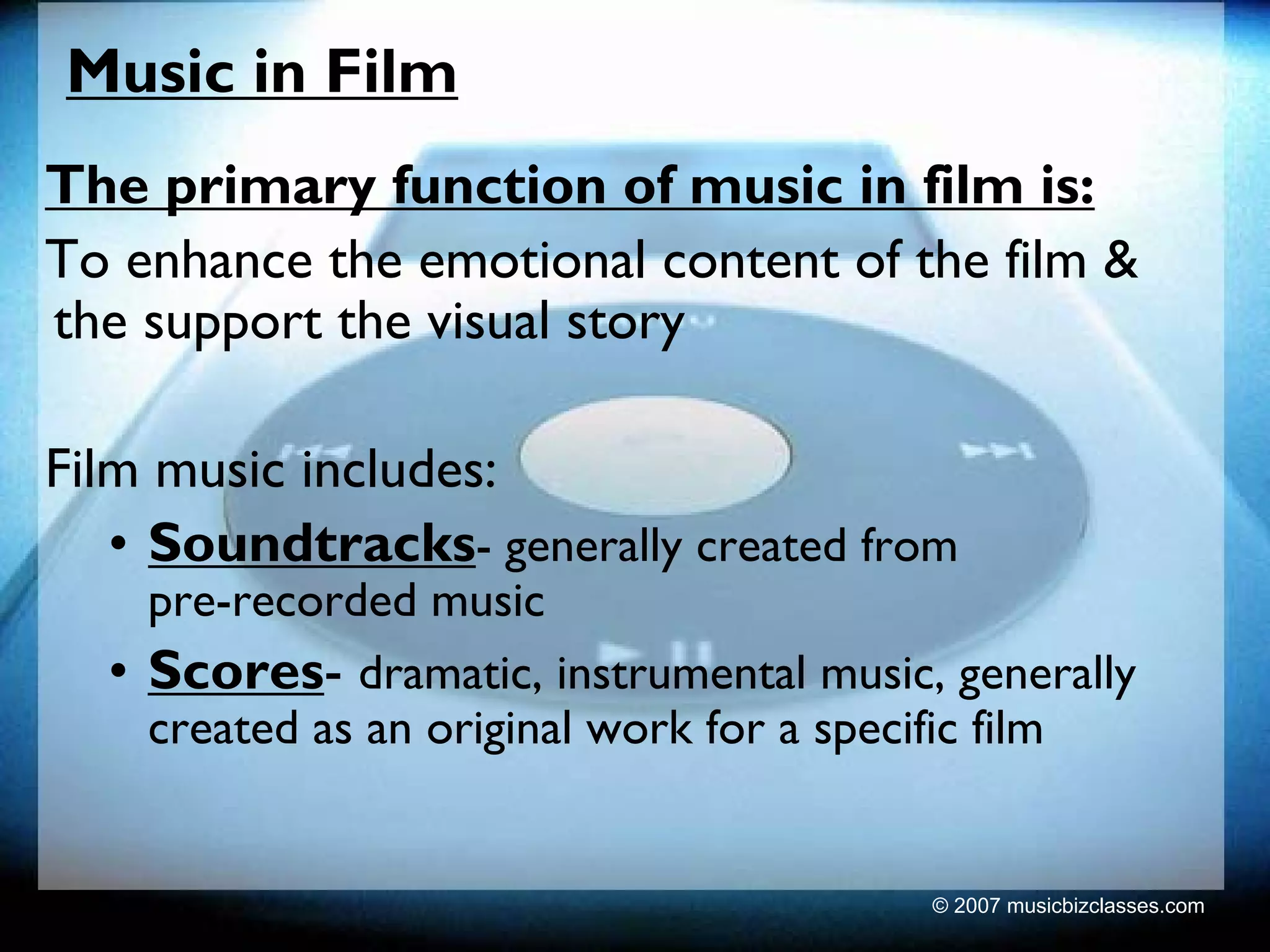 MUC110 LEC10.Music in Film | PPT
