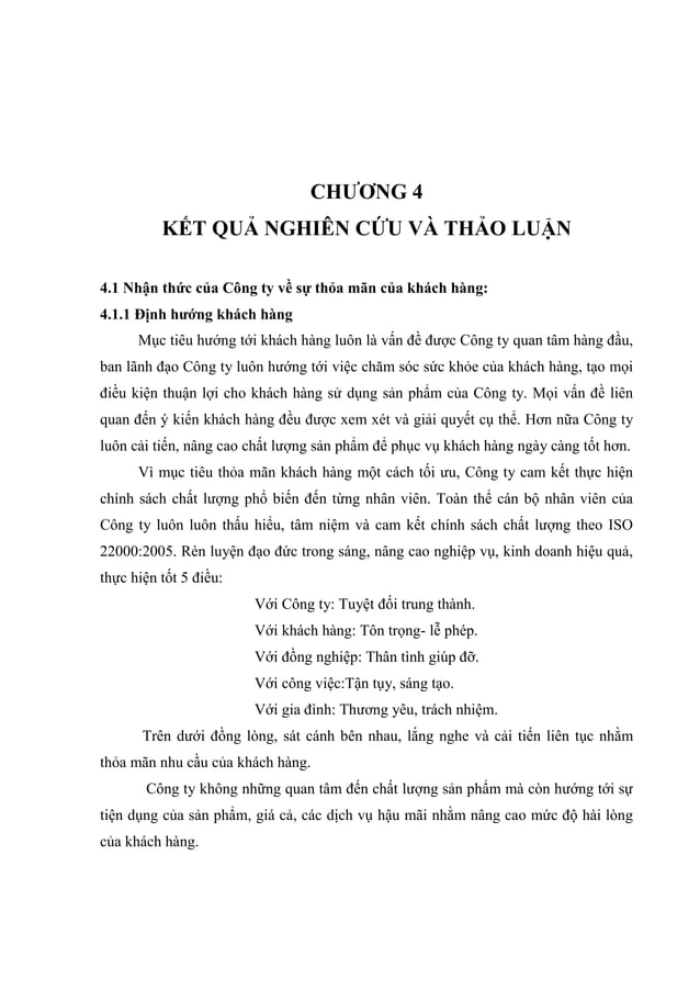 Đánh Giá Mức Độ Hài Lòng Của Khách Hàng Về Sản Phẩm Nước Suối Vĩnh Hảo | DOC