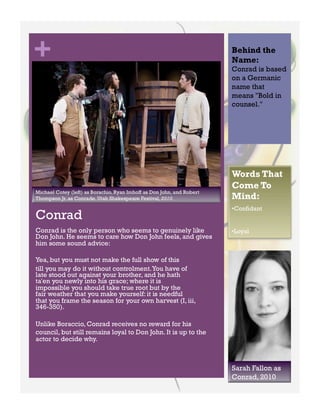 Much Ado About Nothing Character Packet | PDF