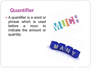 Quantifiers: Much and Many | PPTX