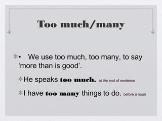 Much many enough | PPT