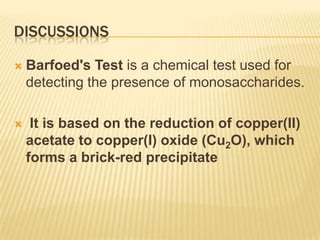 Mucic and Barfoeds Test | PPTX