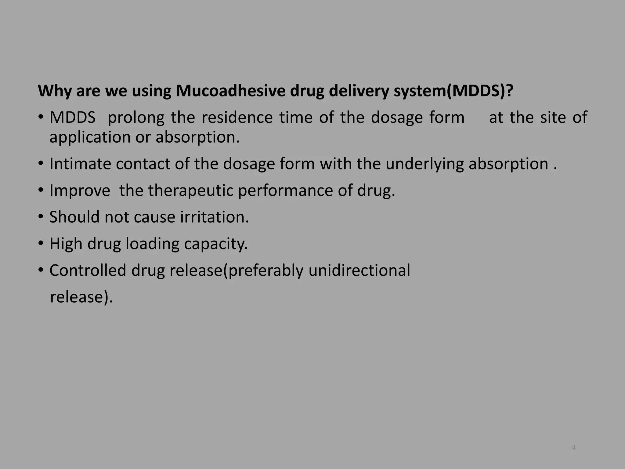 Mucoadhesive drug delivery system | PPTX