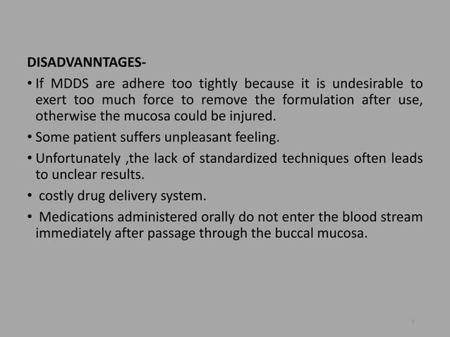 Mucoadhesive drug delivery system | PPTX