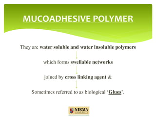 Mucoadhesive dds | PDF