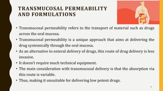 Mucoadhesive Drug Delivery System | PDF