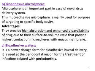 Mucoadhesive dds buccal & nasal | PPTX