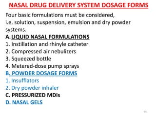 Mucoadhesive dds buccal & nasal | PPTX