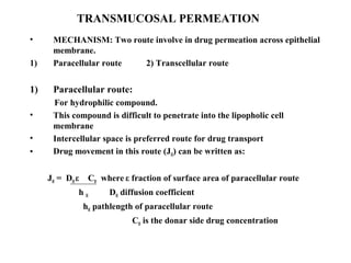 Mucoadhesive drug delivery system | PPT