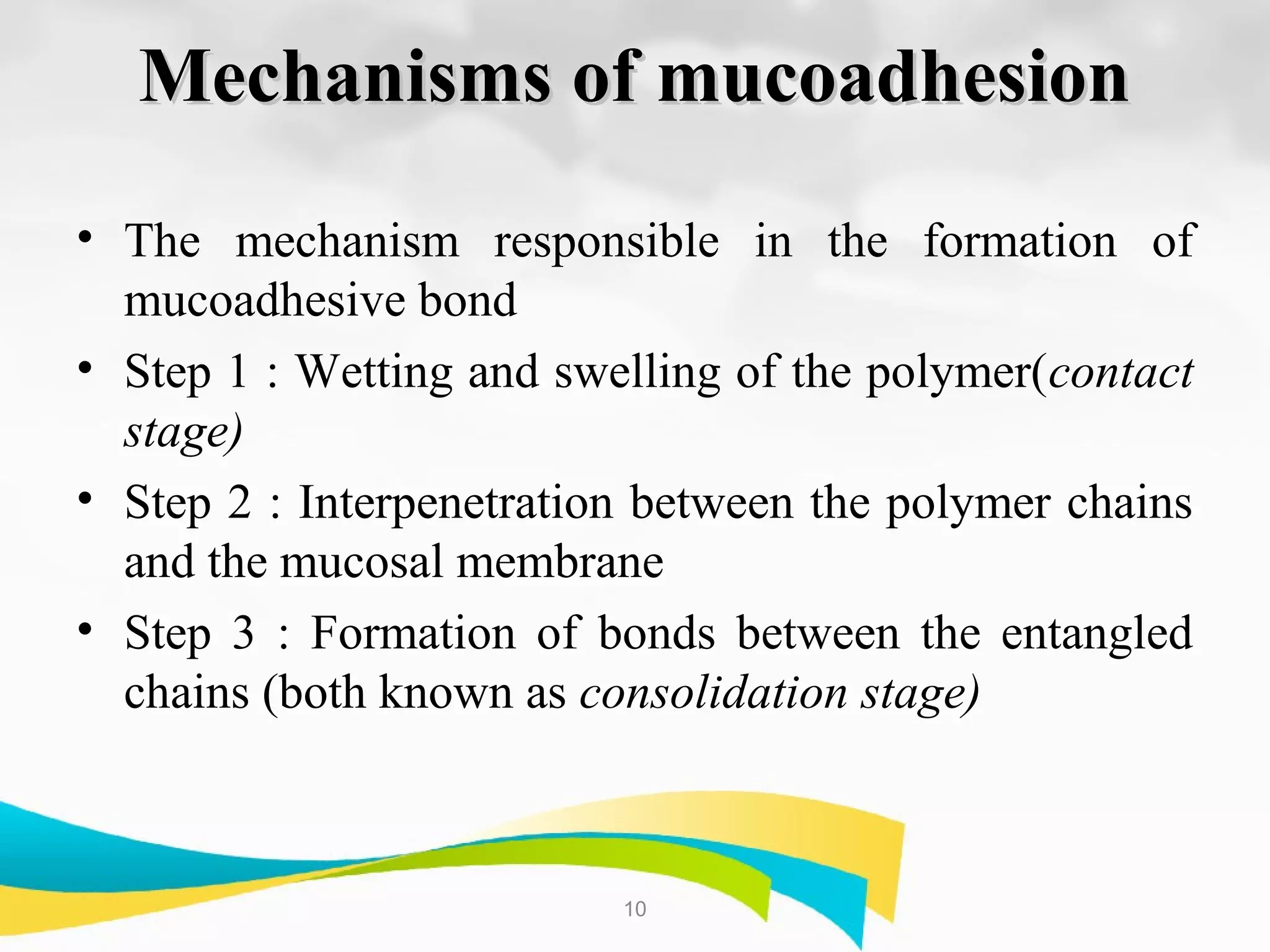 Mucoadhesive drug delivery system | PPT