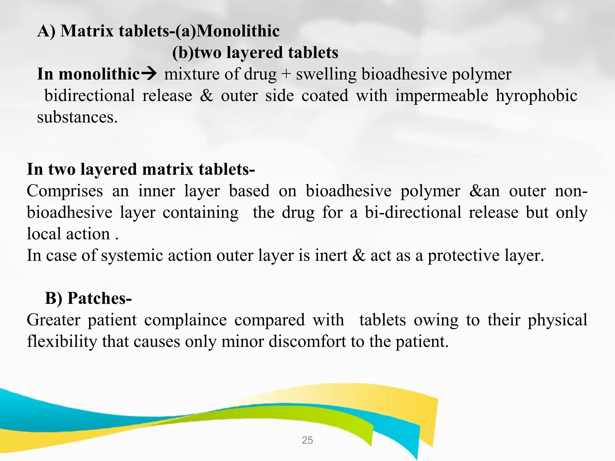 Mucoadhesive drug delivery system | PPT