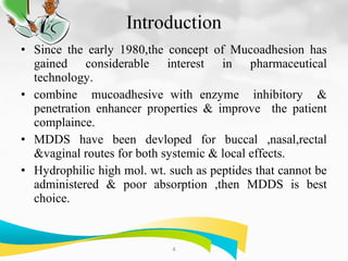 Mucoadhesive drug delivery system | PPT