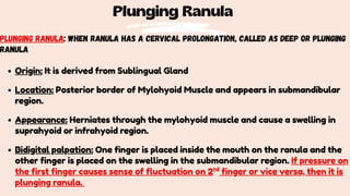 MUCOCELE & RANULA are mucous cyst of salivary gland | PDF