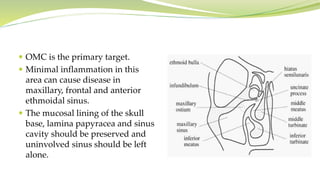 Mucociliary Pathway and Principles of FESS | PPTX
