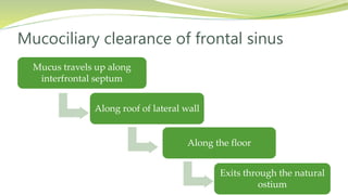 Mucociliary Pathway and Principles of FESS | PPTX