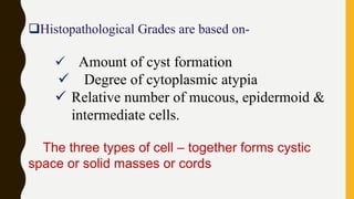 Mucoepidermoid carcinoma | PPTX