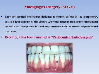 Mucogingival surgery | PDF