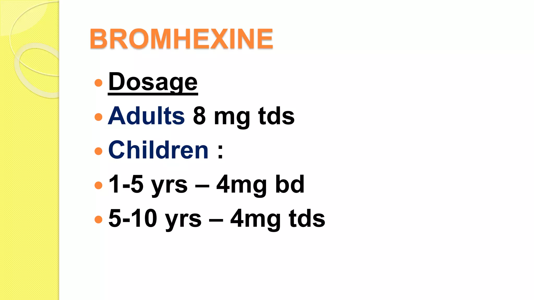 Mucolytic Drugs | PPTX