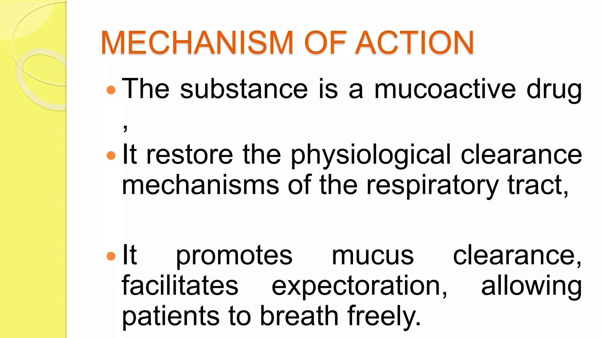 Mucolytic Drugs | PPTX