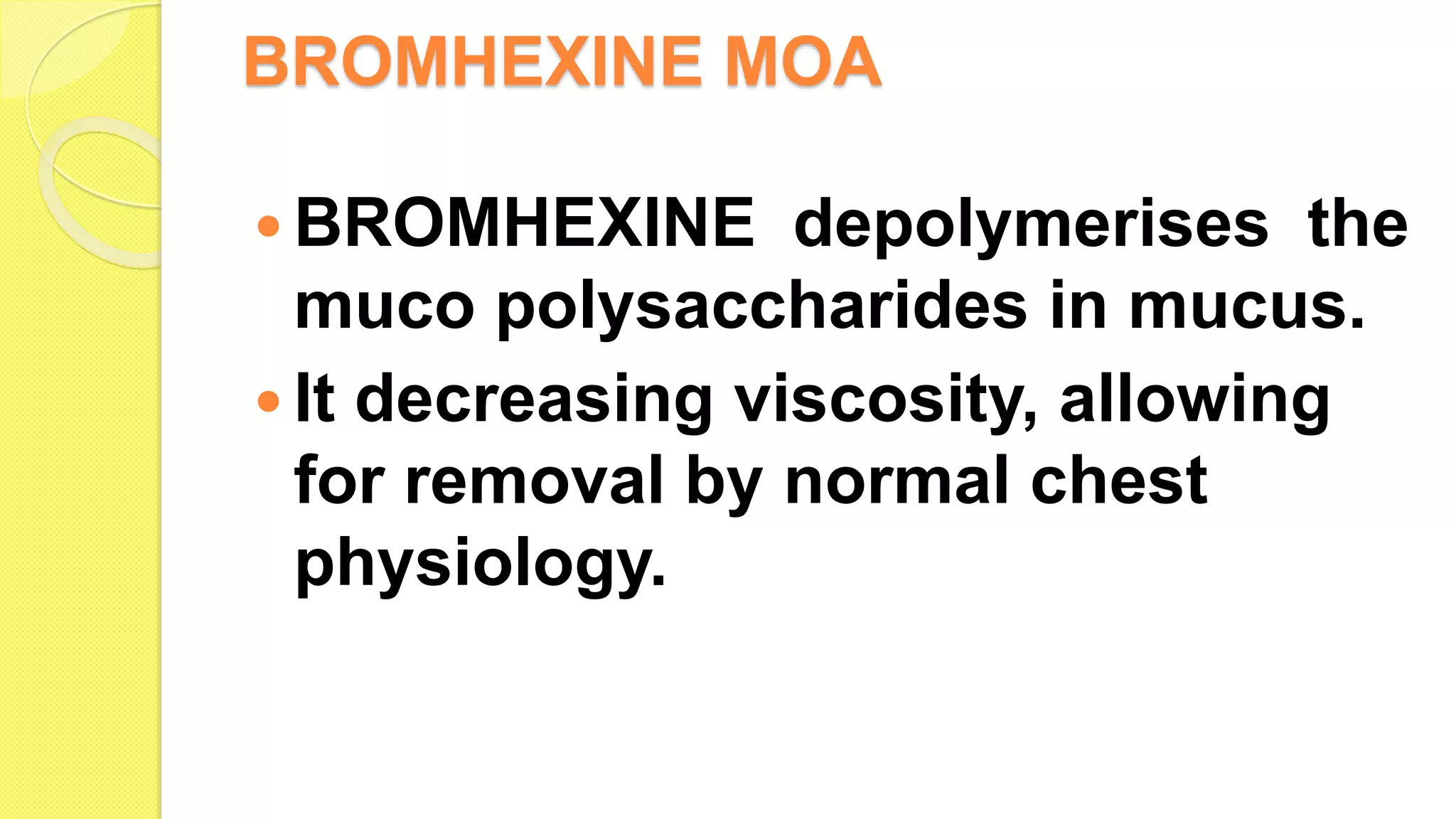Mucolytic Drugs | PPTX