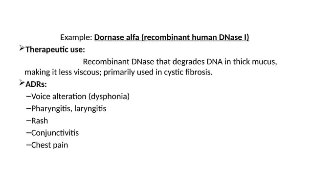 Mucolytics, Classification, MOA, Pk parameters, Therapeutic uses and ...