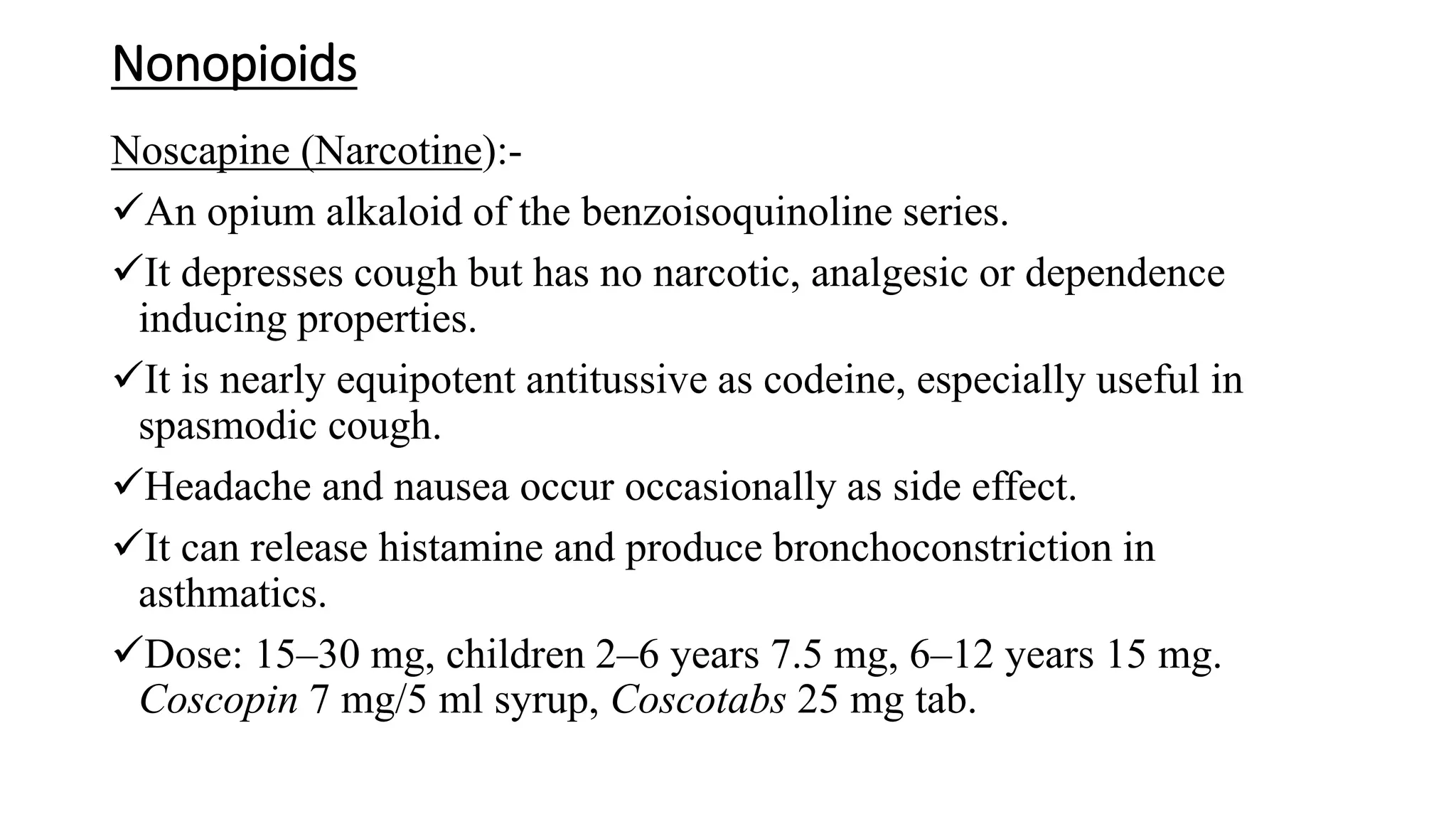 Mucolytics,Decongestants,Expectorants,Antitussives & Bronchodialators.pptx