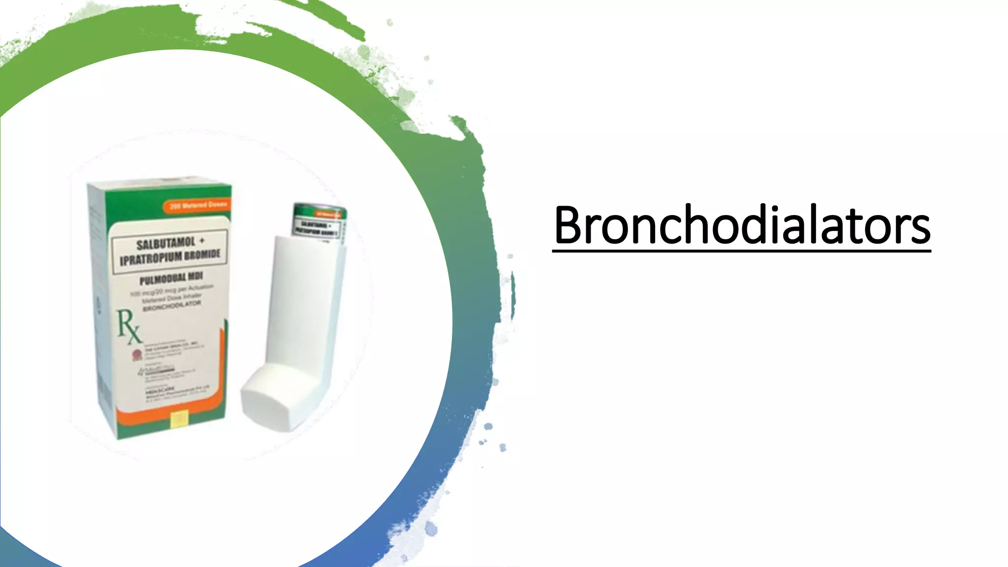 Mucolytics,Decongestants,Expectorants,Antitussives & Bronchodialators.pptx