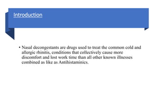 Mucolytics,Decongestants,Expectorants,Antitussives & Bronchodialators.pptx