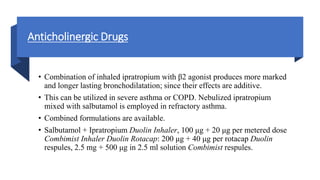 Mucolytics,Decongestants,Expectorants,Antitussives & Bronchodialators.pptx