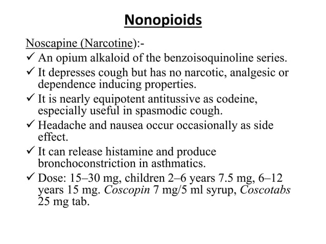 Mucolytics, Expectorants, Antitussives & Bronchodialators.pptx | Lung ...