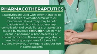 Mucolytics pharmacology | PPTX