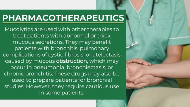 Mucolytics pharmacology | PPTX | Lung and Respiratory Health | Diseases ...