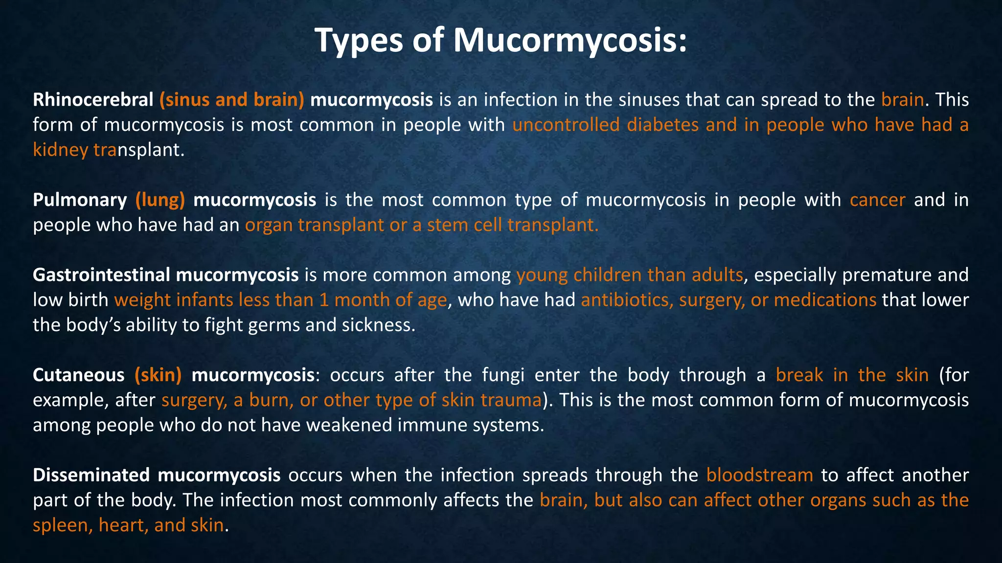 Mucormycosis | PPTX