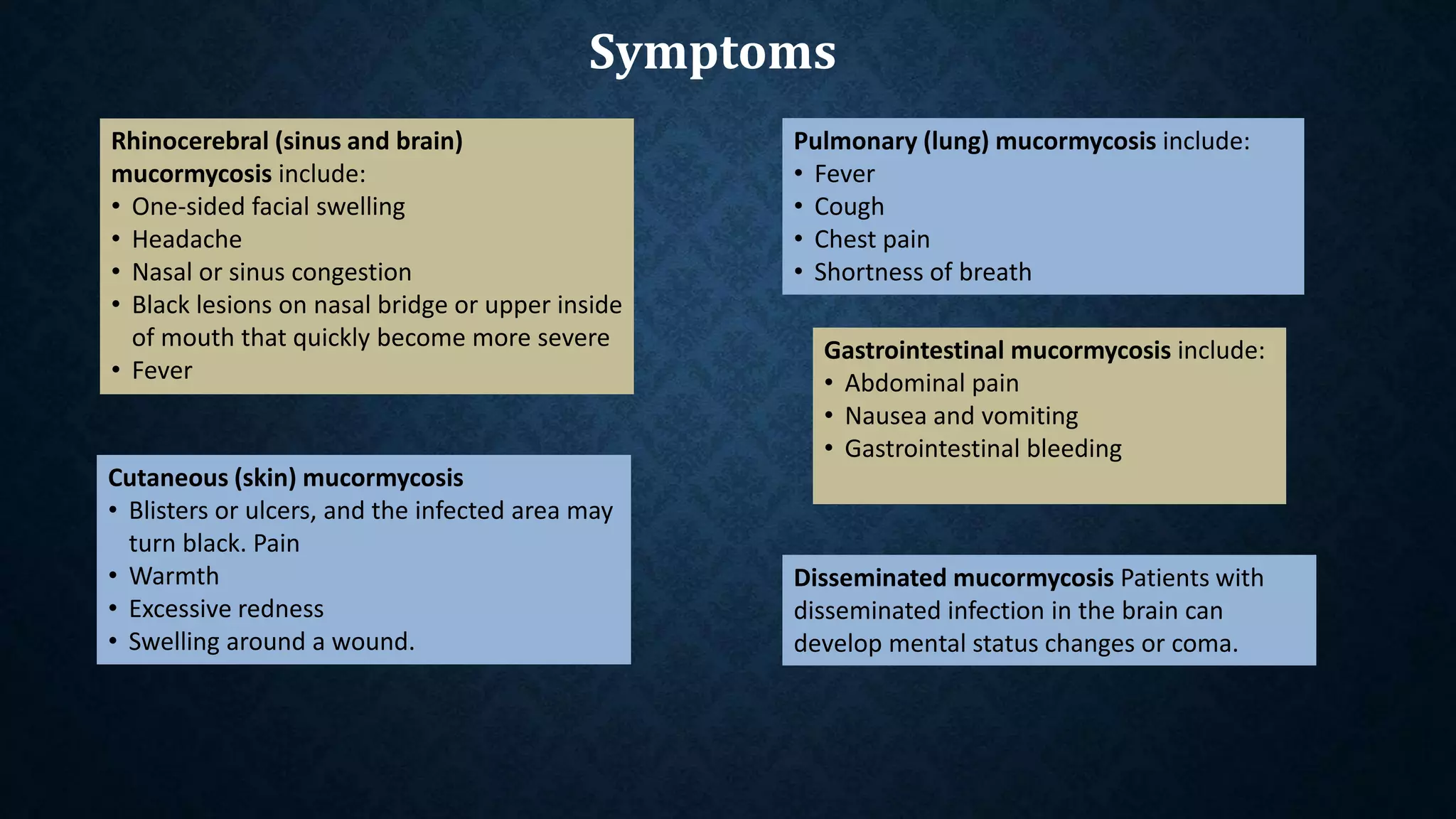 Mucormycosis | PPTX