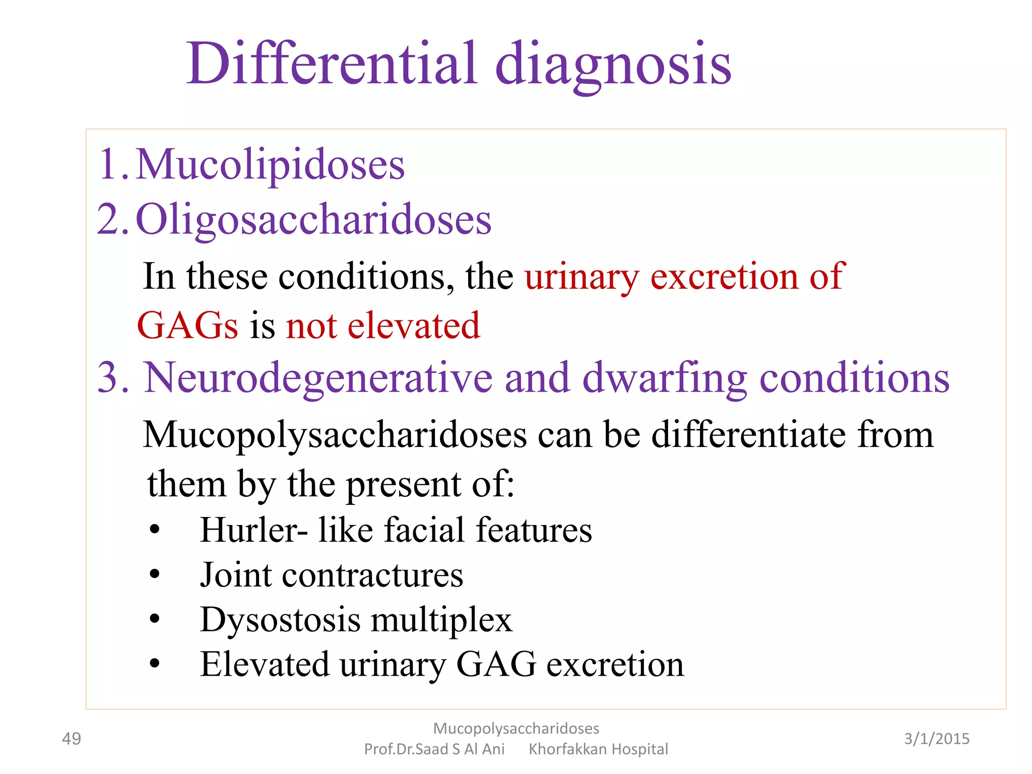 Mucopolysaccharidoses | PPTX