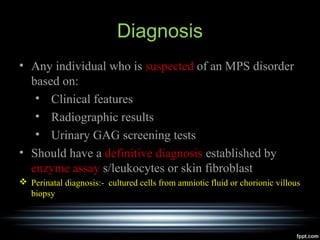 Mucopolysaccharidoses | PPT