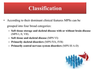 Mucopolysaccharidoses in children | PPTX
