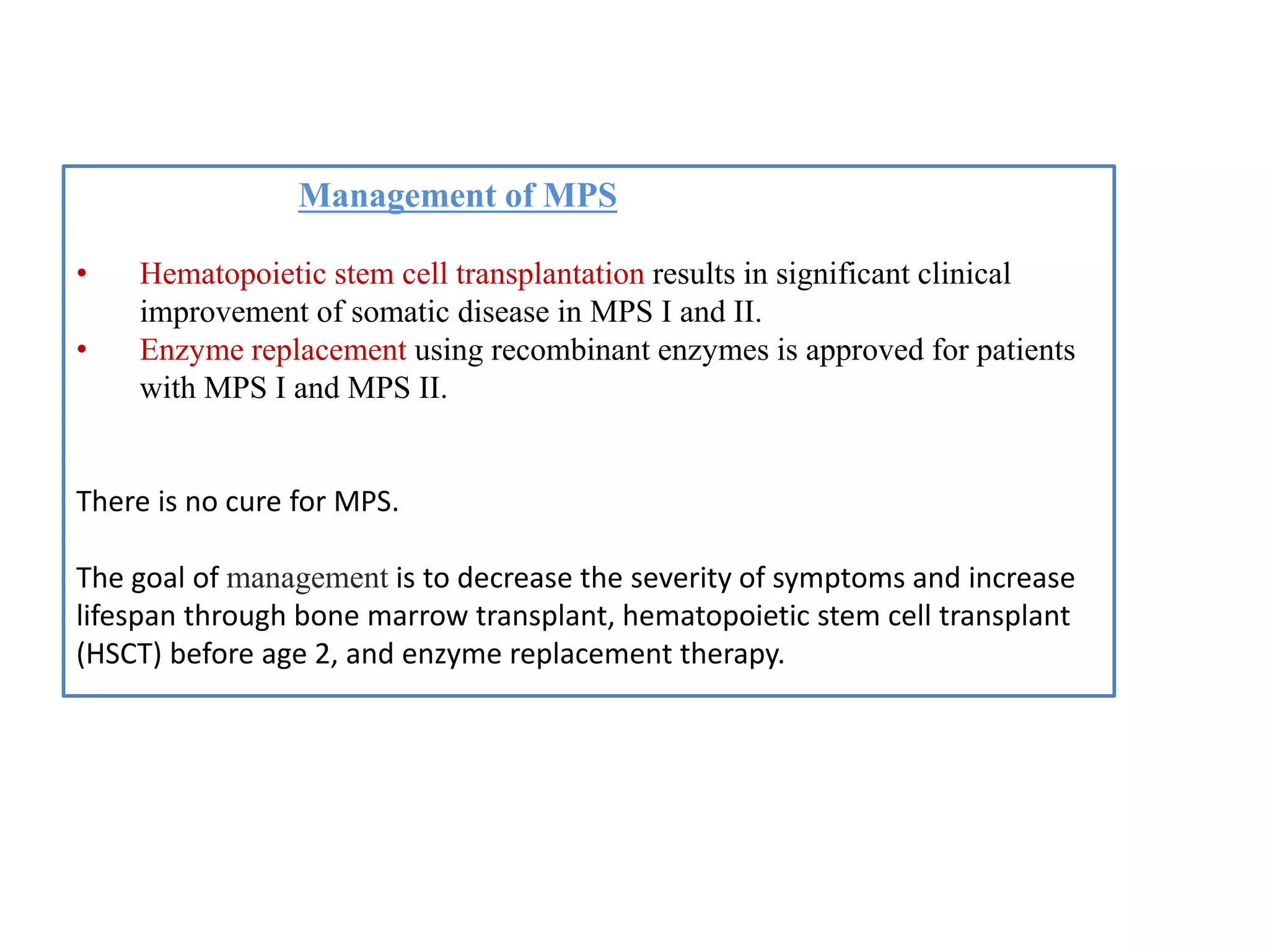 Mucopolysaccharidosis | PPTX
