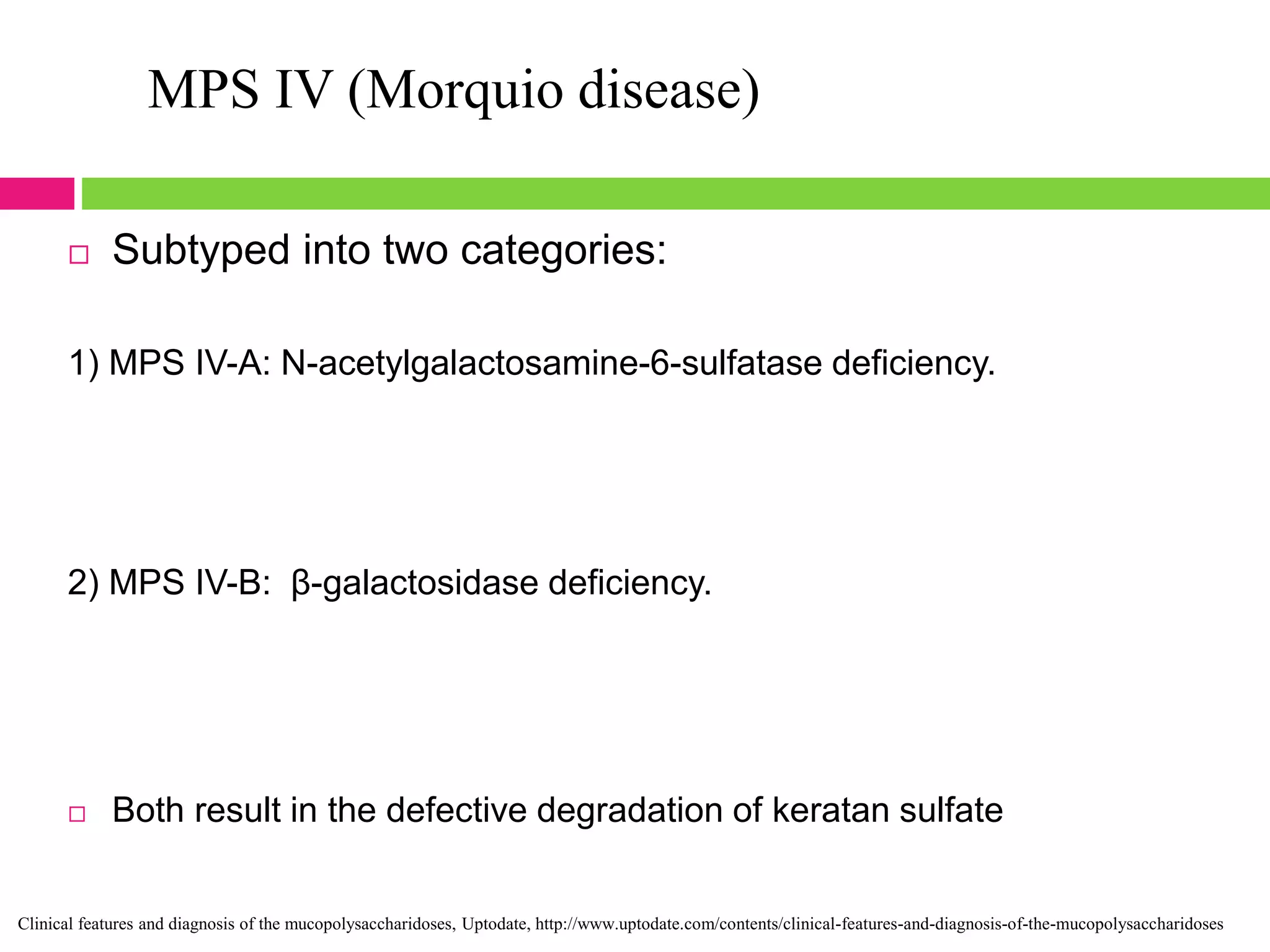 Mucopolysachridosis | PPTX