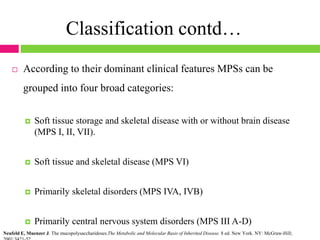 Mucopolysachridosis | PPTX