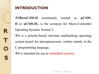 MicroC/OS-II | PPTX