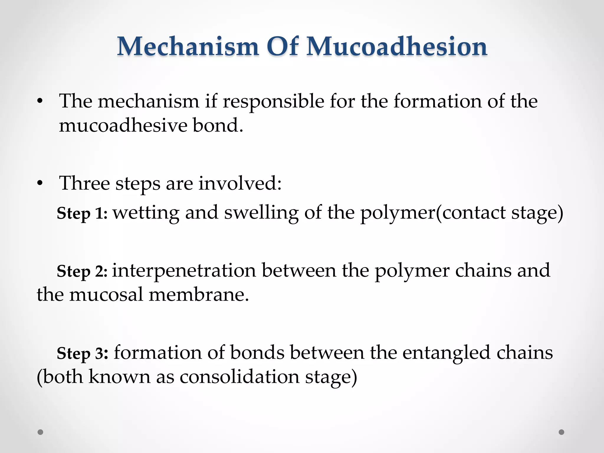 Mucosal Drug Delivery System | PPTX