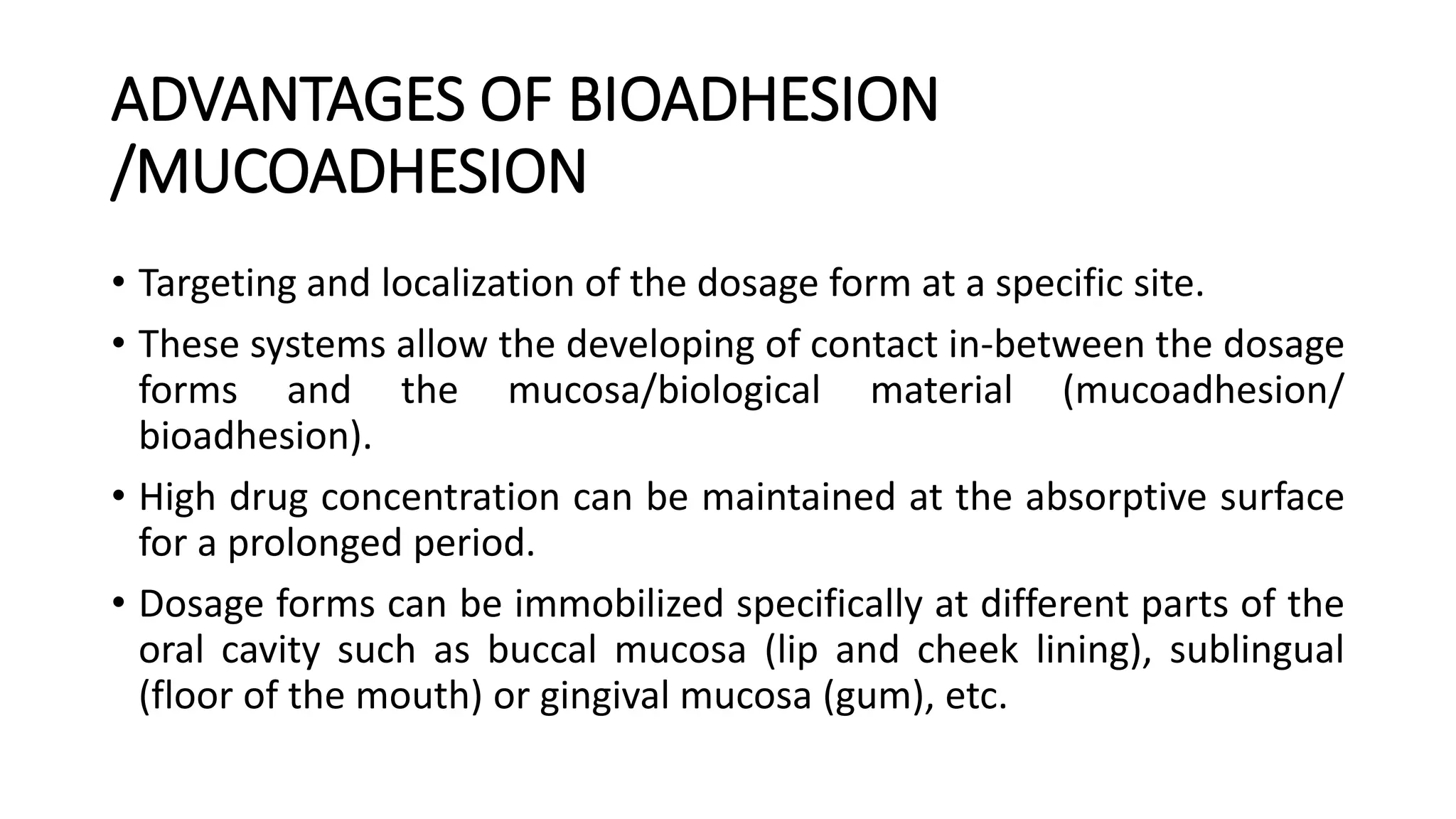 Introduction to Mucosal Drug Delivery Systems | PPTX