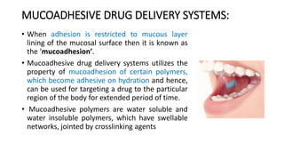 Introduction to Mucosal Drug Delivery Systems | PPTX