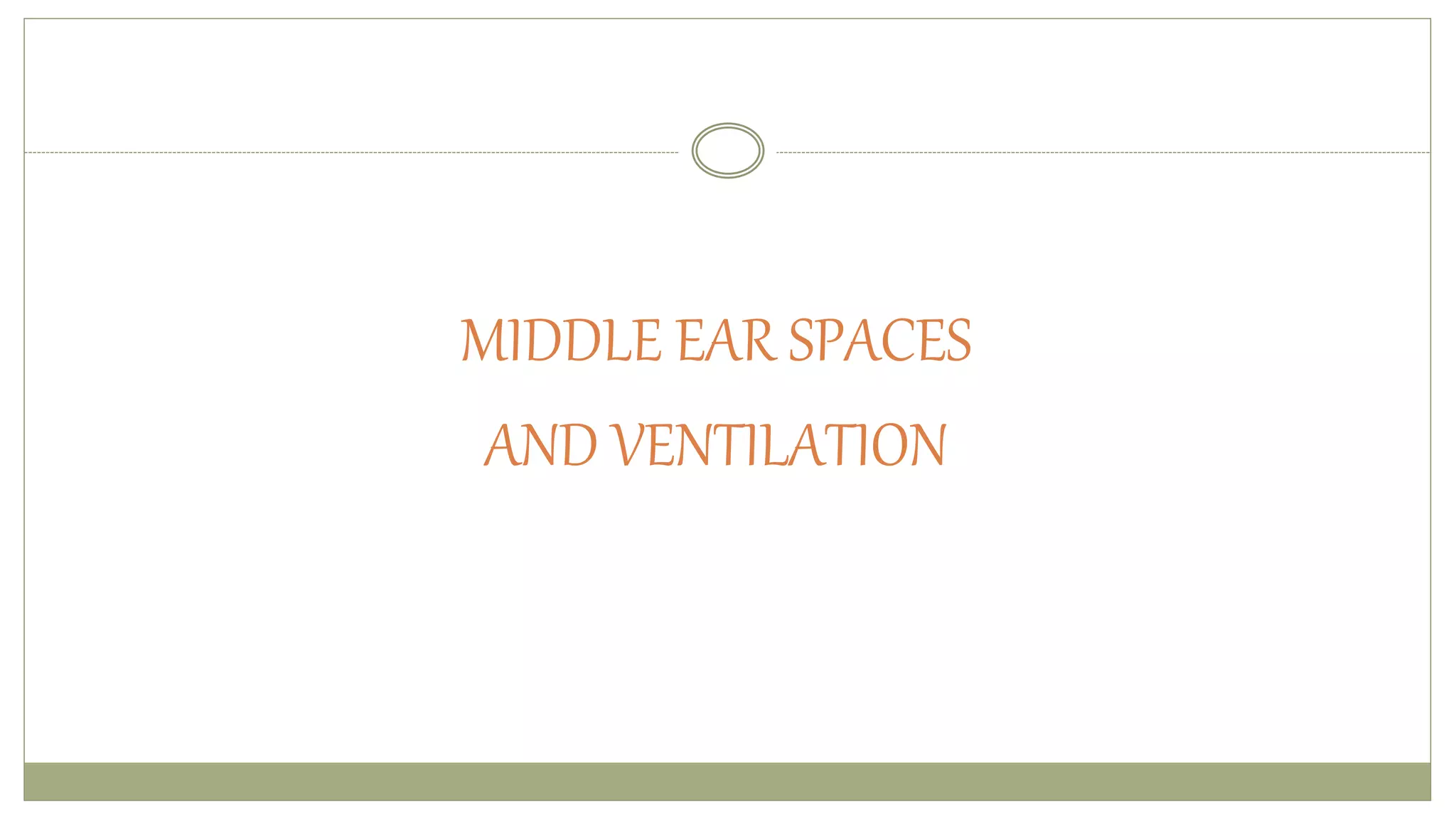 Mucosal folds and ventilation of middle ear | PPTX