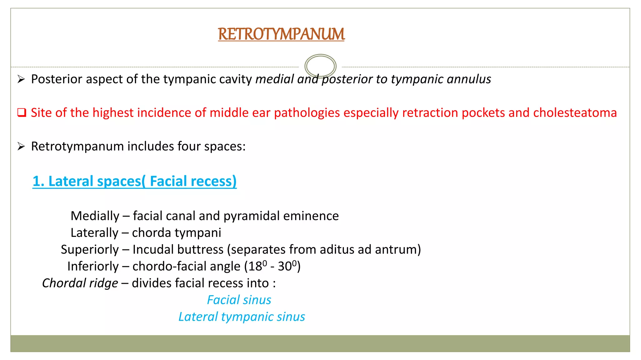 Mucosal folds and ventilation of middle ear | PPTX