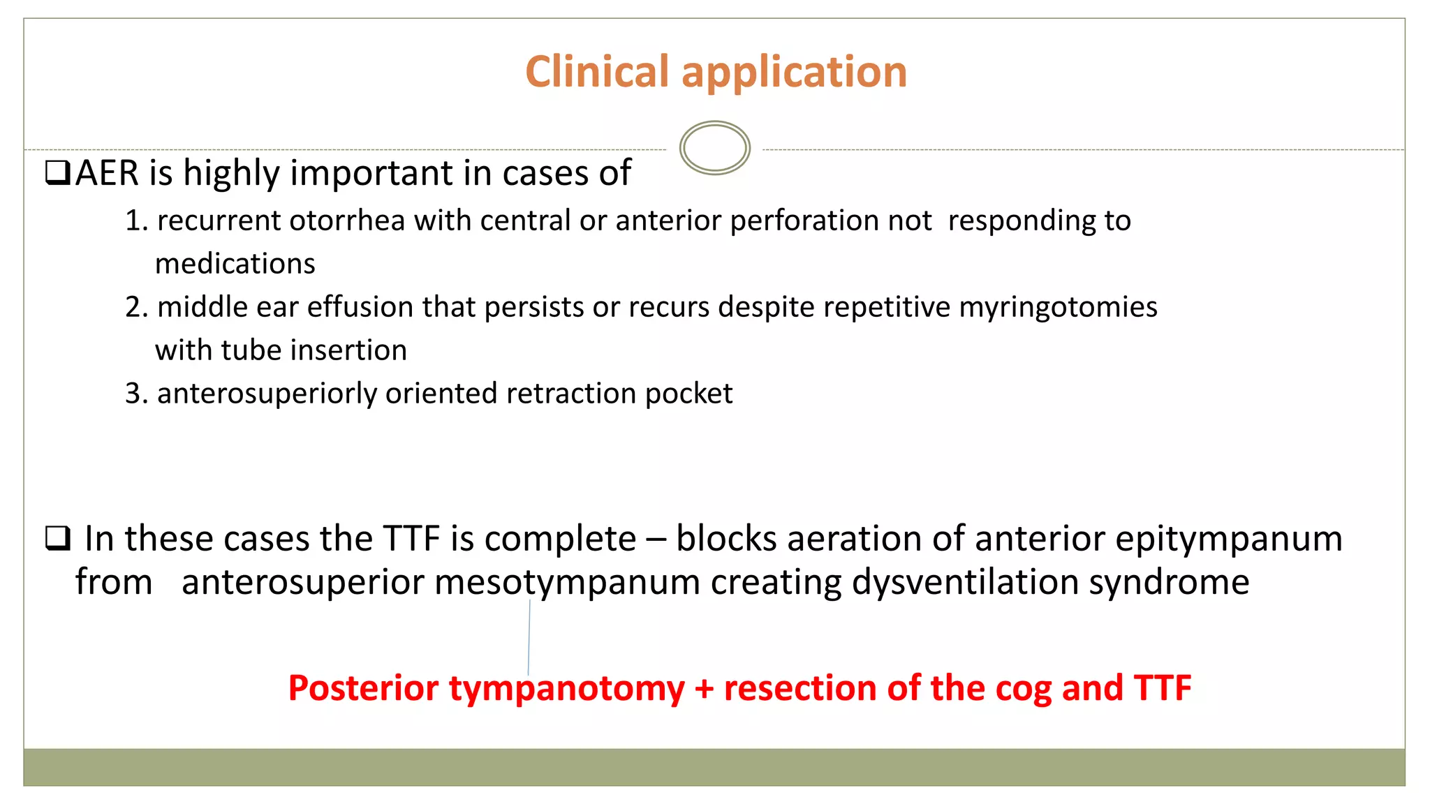 Mucosal folds and ventilation of middle ear | PPTX