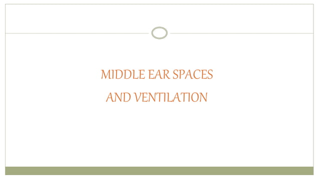 Mucosal folds and ventilation of middle ear | PPTX